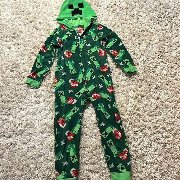 Minecraft | Pajamas | Minecraft Creeper One Piece Kids Medium | Poshmark